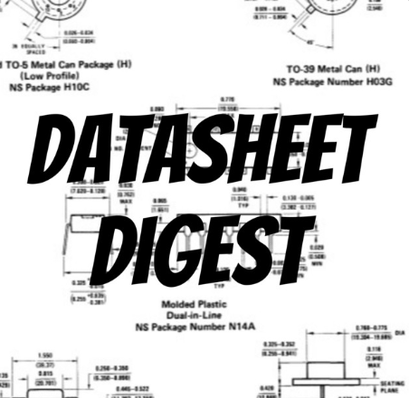 Datasheet Digest 1 | CD4017B Decade Counter Datasheet - Cyber City Circuits
